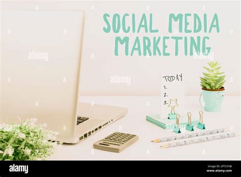 Text Caption Presenting Social Media Marketing Word For Showing Connecting And Business Sharing