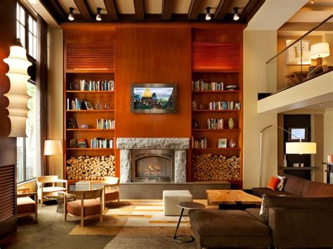 Hotel Lobby Fireplace