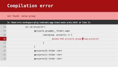 Java Play Framework Zentasks Tutorial GroupBy Stack Overflow