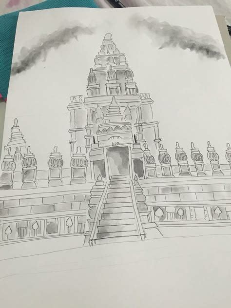 Sketsa Candi Prambanan