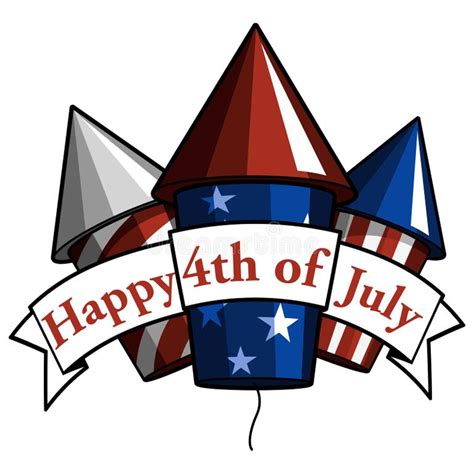 Happy Fourth July Clip Art Stock Illustrations 379 Happy Fourth July