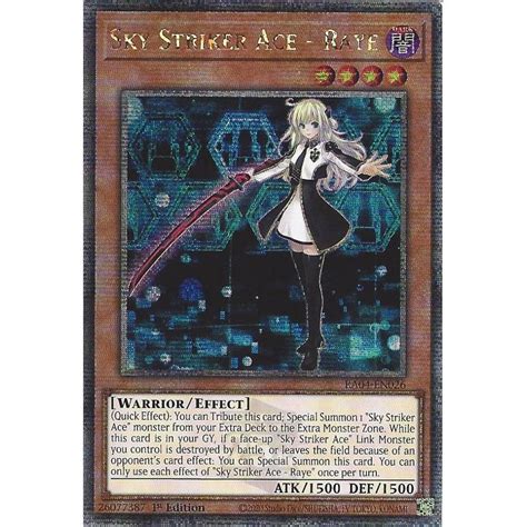Sky Striker Ace Raye Quarter Century Secret Rare Ra04 En026 Prices