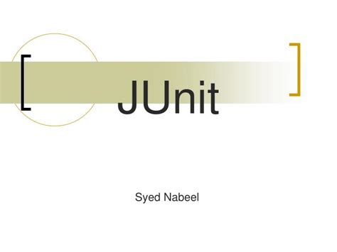 Ppt Junit Powerpoint Presentation Free Download Id 1704620