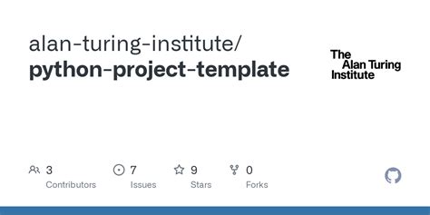 Github Alan Turing Institutepython Project Template