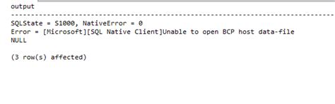 Sql Server Export To Csv Using Bulk Copies Data Cant Write To Local