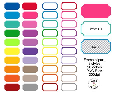 Label Frame Clip Art