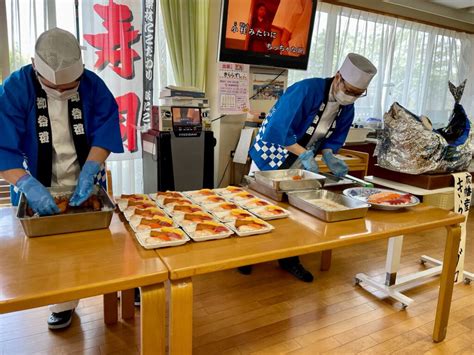 【デイサービス】お寿司レク 社会福祉法人県民厚生会 高齢者介護施設きらら