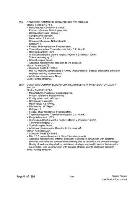 Nbs Specification Updated For Contract Pdf Australian Rules Football Sports