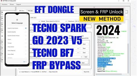 Tecno Spark Go Bf Vrsion Frp Bypass New Method By Eft Dongle Youtube