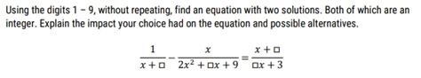 Solved Using The Digits 1−9 Without Repeating Find An