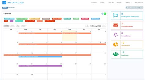 Employee Time Off Management Features Time Off Cloud