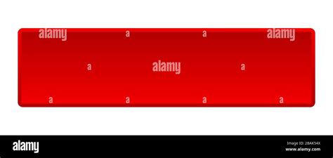 Blank Button Blank Square Red Push Button Stock Vector Image And Art Alamy