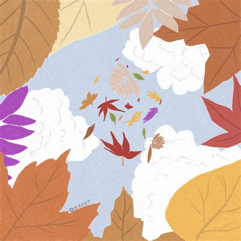 지나간가을을 그리며 가을 가을그림 단풍 단풍그림 단풍일러스트 디지털드로잉 드로잉 손그림 일러스트 일러스트레이터 일러스트추천 아빠는