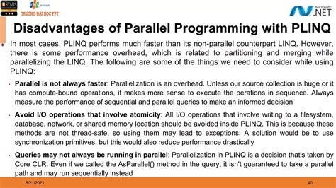 Asynchronous And Parallel Programming In Net