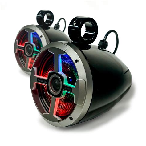 Audioformz Evopro2 8in 3 Way Component Marine Ic Led Loud Tower Speake