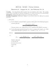 Hw F Solutions Pdf EECS Fall Professor Lafortune Homework Assigned Oct