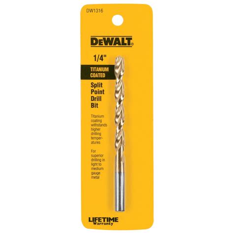 Dw1316 14 Titanium Split Point Drill Bit