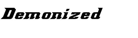 Demonized Font