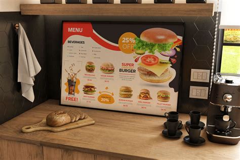Restaurant Digital Menu Board Design Behance