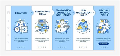 Problem Solving Skills Onboarding Vector Template Vector Art At Vecteezy