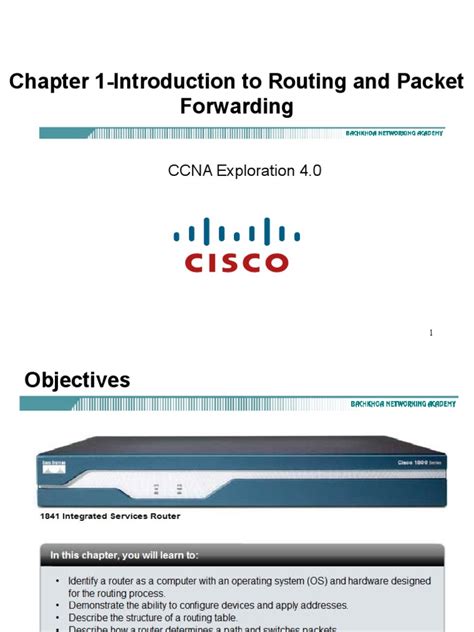 Ccna Exp2 Chapter01 Introduction To Routing And Packet Forwarding