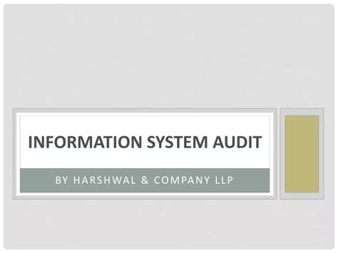 Ppt Information System Auditing Services Hcllp Powerpoint Presentation Id 10528491