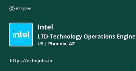 Intel Is Hiring Ltd Technology Operations Engineering Manager Usd 195k 341k Us Phoenix Az