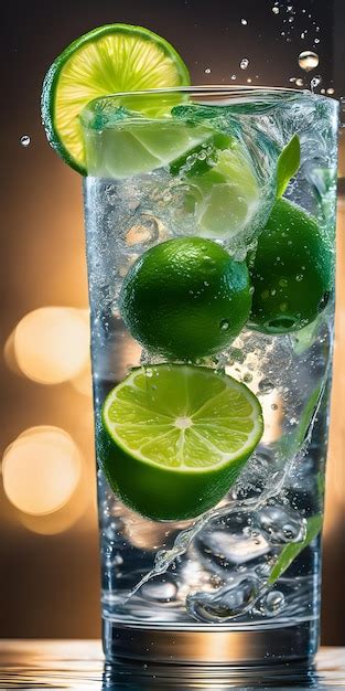 Premium Ai Image A Fresh Lime Squash Juice