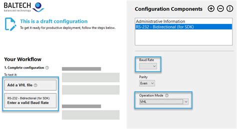 Create New Config Baltech Docs