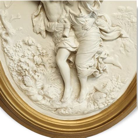 Alexander Backer Abco The Storm Vintage Chalkware Wall Plaque Mid Century Shotzies Way