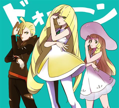 Lillie Lusamine And Gladion Pokemon And More Drawn By Moyopi Danbooru