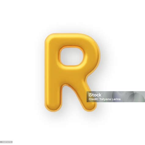 흰색 배경에 3d 골드 대문자 R 0명에 대한 스톡 벡터 아트 및 기타 이미지 0명 3차원 형태 그림자 Istock