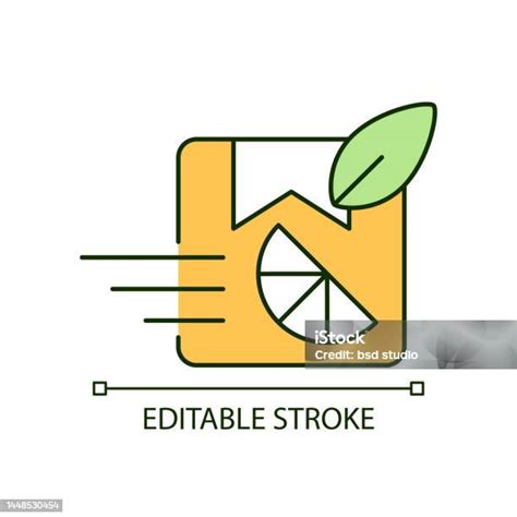 Ecological Brand Building Rgb Color Icon Stock Illustration Download