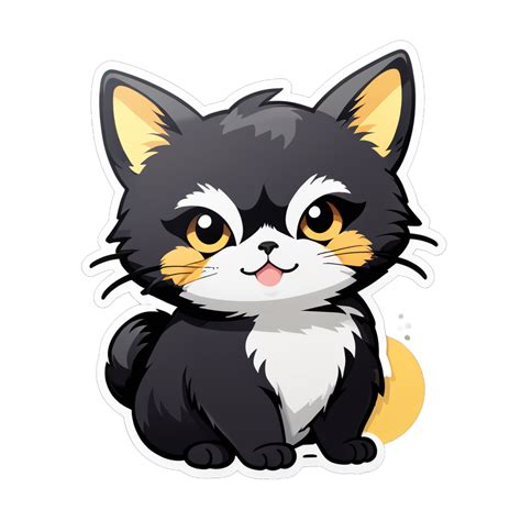 I Made An Ai Sticker Of 爱打麻将的小黑猫