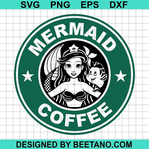Ariel Starbucks Svg