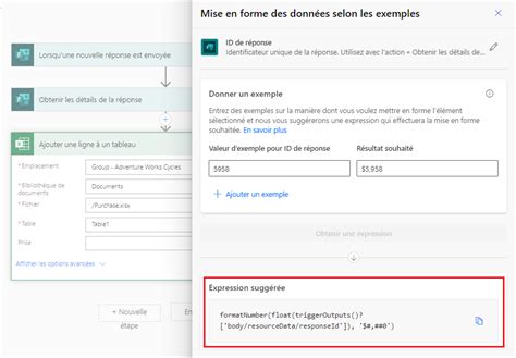 Utiliser La Mise En Forme Des Données Selon Les Exemples Pour Modifier
