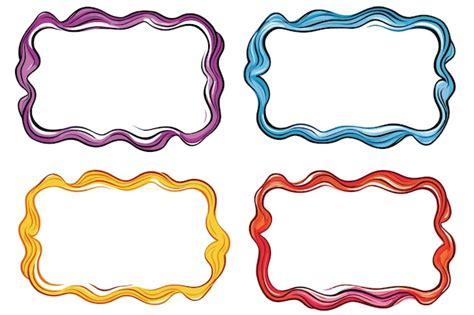 Premium Vector Vector Set Of Squiggle Lines Style Frame