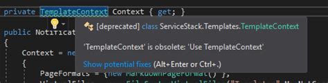 Servicestack Use Templatecontext Instead Of Templatecontext Stack