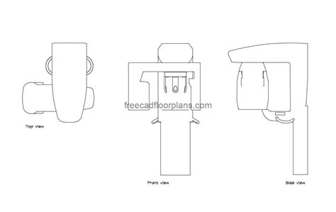 Dental Panoramic X Ray Machine Free Cad Drawings