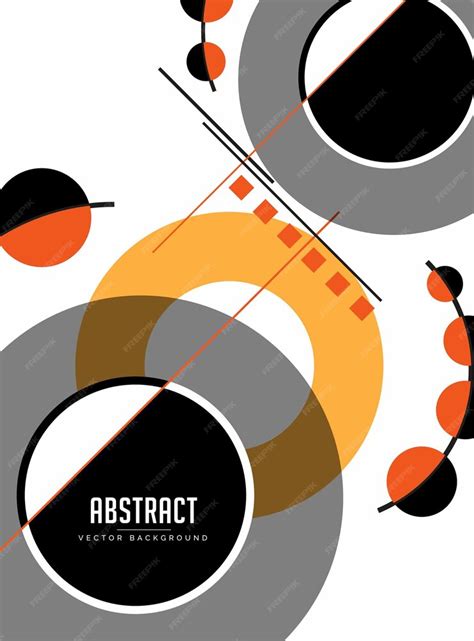 Premium Vector Abstract White Black Orange Background Design