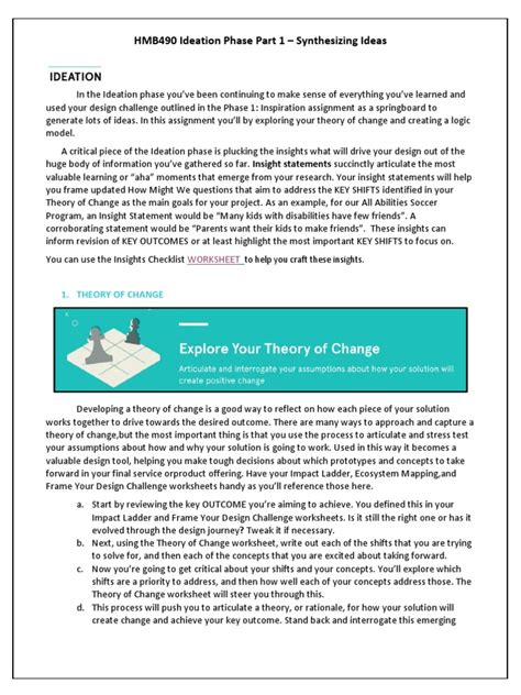 Ideation Phase Part 1 Synthesizing Ideas Pdf