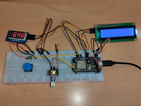 Onem2m Potentiometerpushbuttonlcd With Nodemcu Esp8266