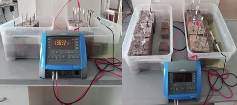 Electrical Resistance Test Setup With The Specimens And The Ohmmeter Download Scientific Diagram