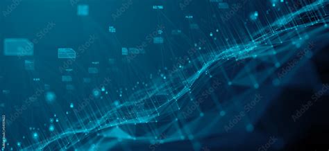 Cloud Computing Data Network Conceptual Illustration Stock Illustration Adobe Stock