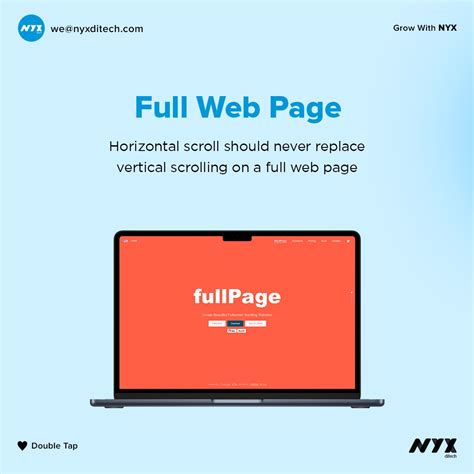 Nyx When Pages Feature Both Vertical And Horizontal Scrolling Users