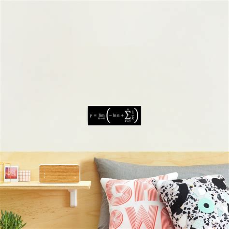 Euler Constant Calculus And Math Poster For Sale By Sciencecorner Redbubble