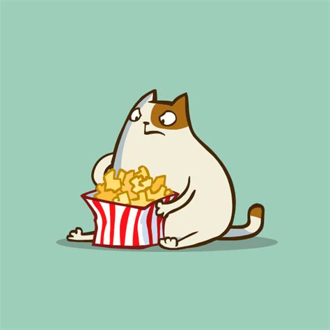 Eating Popcorn Animated 