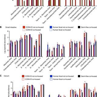 UPLC MS Of Bile Acids A Analysis Of Cecal Samples Collected At The Download Scientific