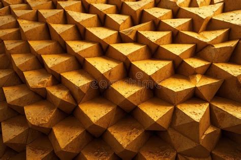 Abstract Pattern Wallpaper Texture Of Geometric Pattern Golden Design Stock Illustration