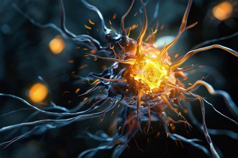 Visualization Of A Single Neuron Firing With Explosive Energy Premium